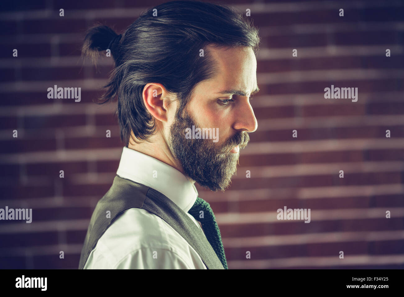 Side view of handsome man Stock Photo - Alamy