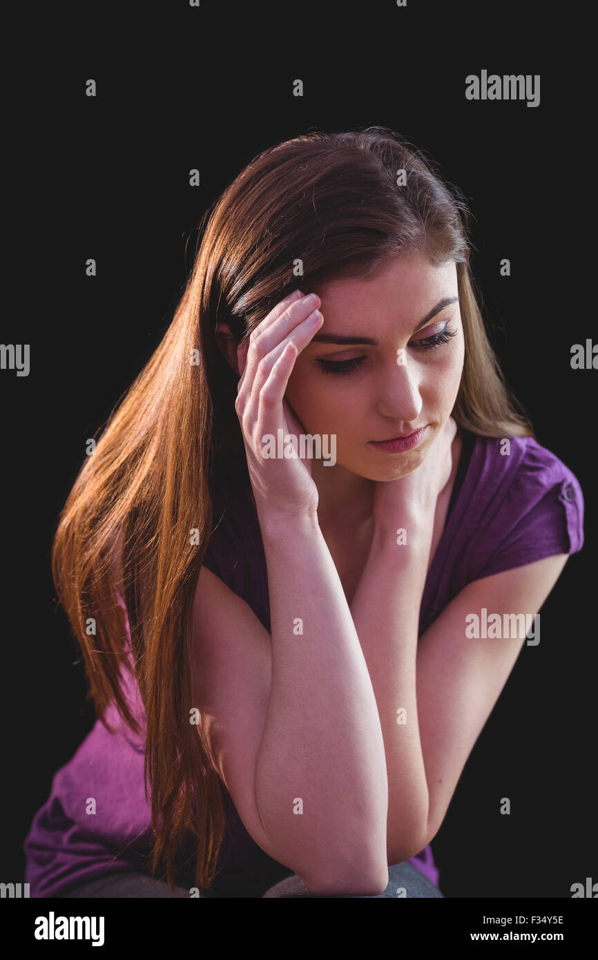Thinking unhappy hi-res stock photography and images - Alamy