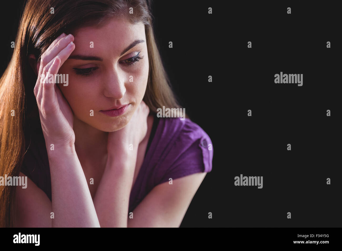 Thinking unhappy hi-res stock photography and images - Alamy