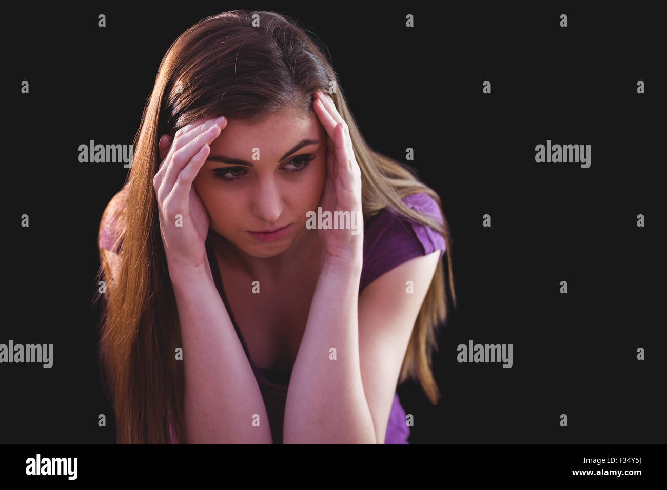 Thinking unhappy hi-res stock photography and images - Alamy