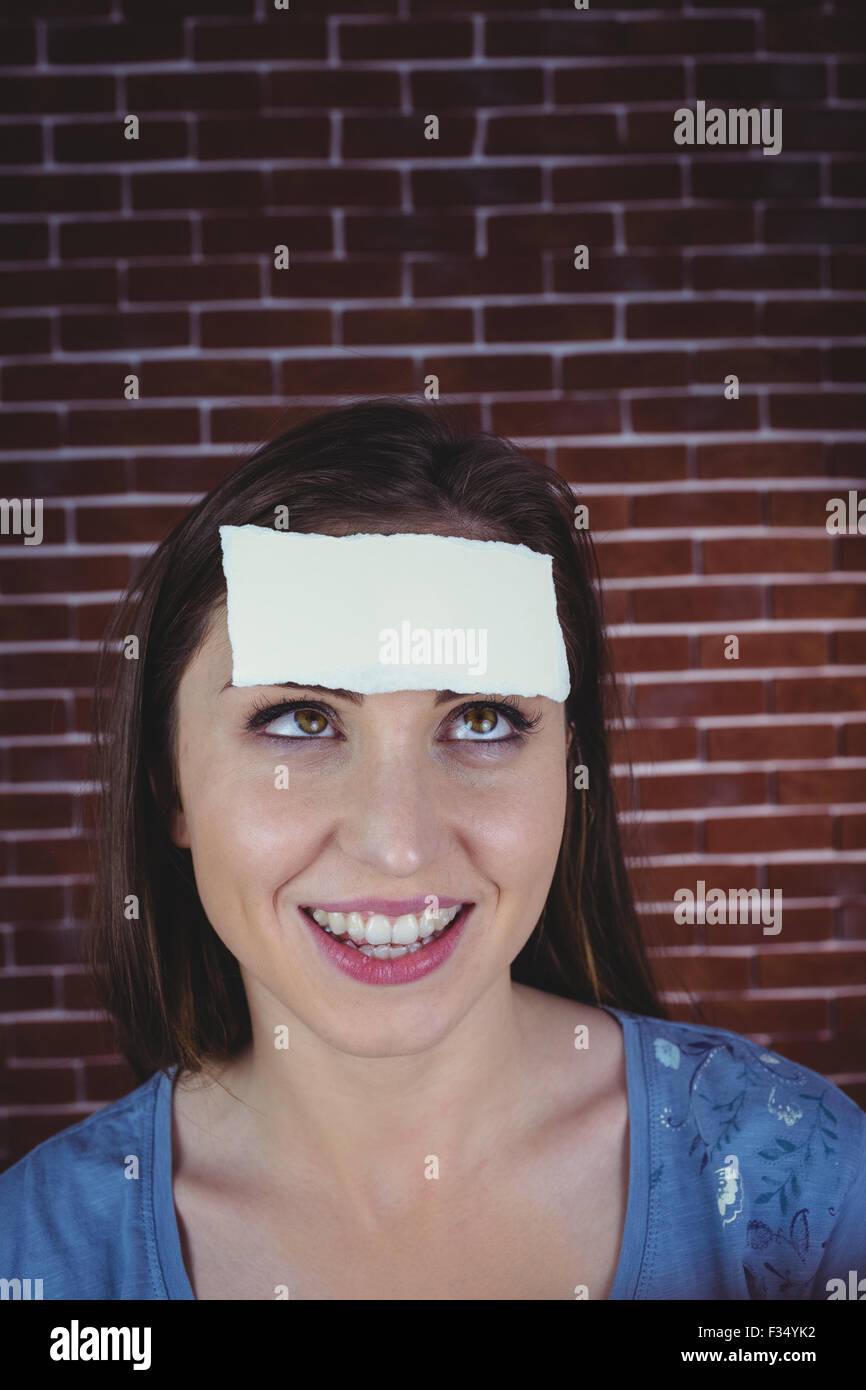 Paper on head hi-res stock photography and images - Alamy