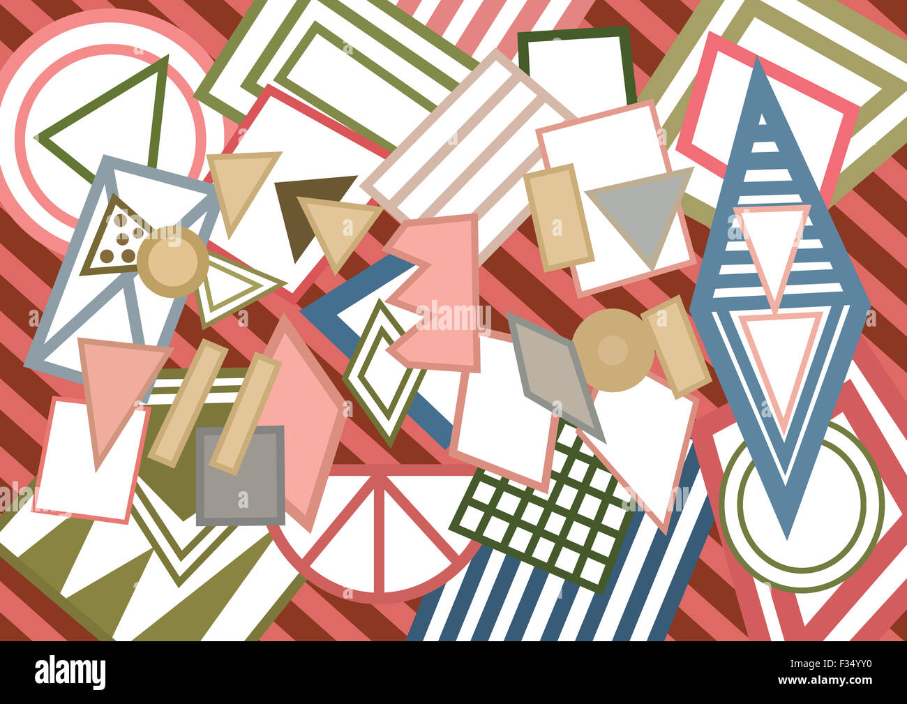 Abstract geometric shapes background Stock Photo - Alamy