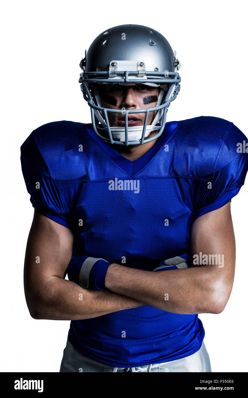 Football player standing arms crossed hi-res stock photography and ...