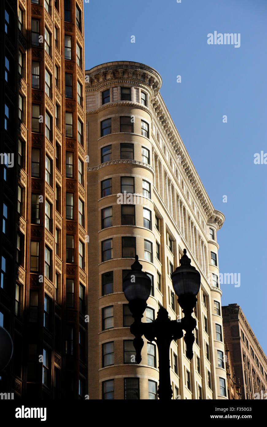 Historic Fischer Building on left and Old Colony Building on right ...