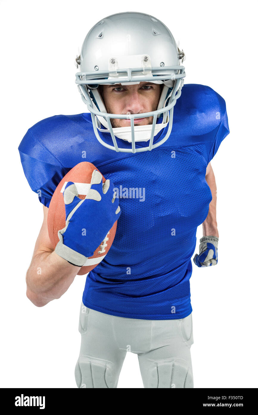 Football player running the ball hi-res stock photography and images ...