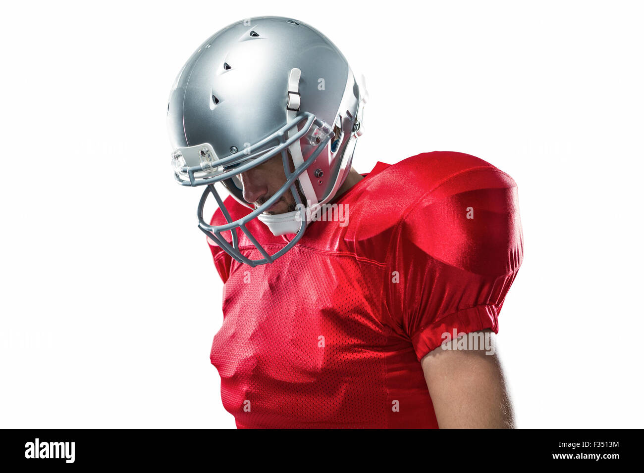 American football player looking down hi-res stock photography and ...