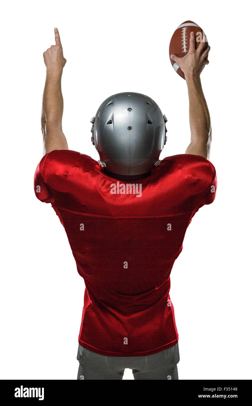 Male football player arms raised hi-res stock photography and images ...