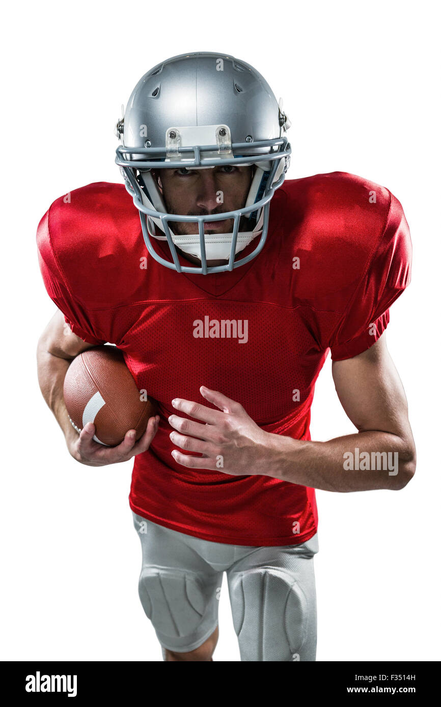 Football player running the ball hi-res stock photography and images ...