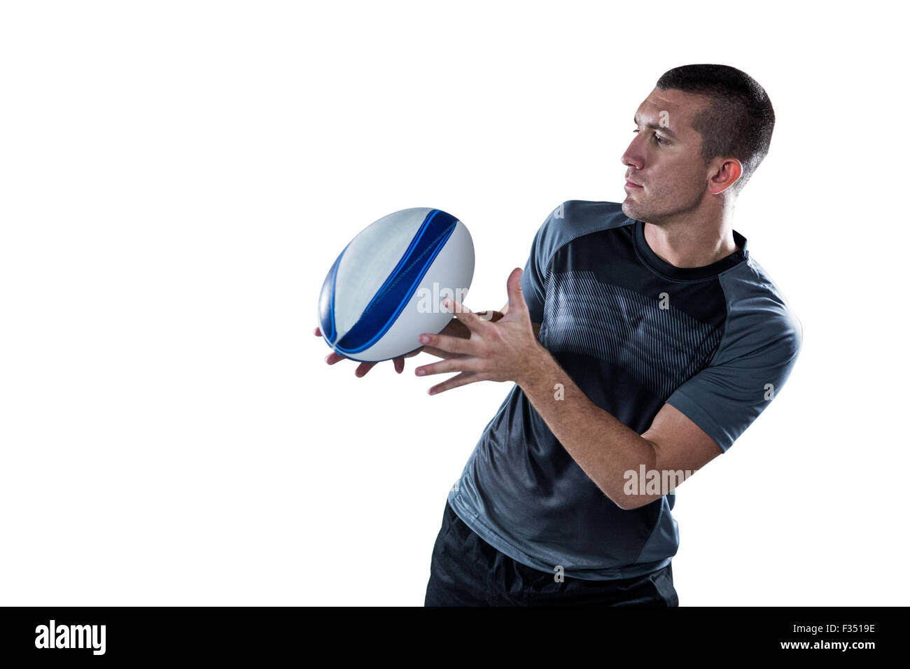 Sports player catching the ball Stock Photo - Alamy