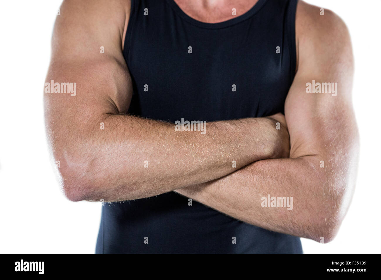 Sports person arms crossed hi-res stock photography and images - Alamy