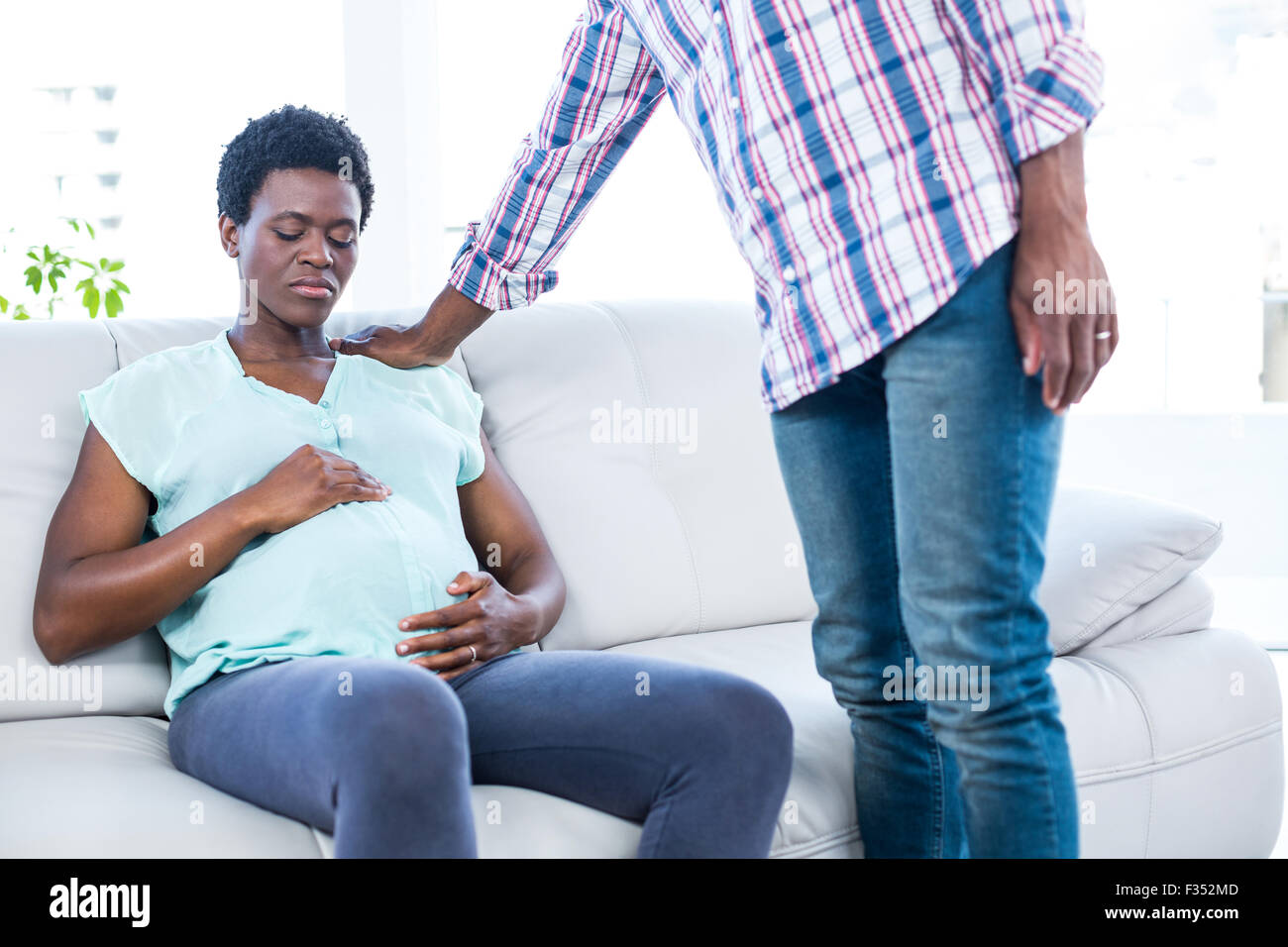 Pregnant woman sad man hi-res stock photography and images - Alamy