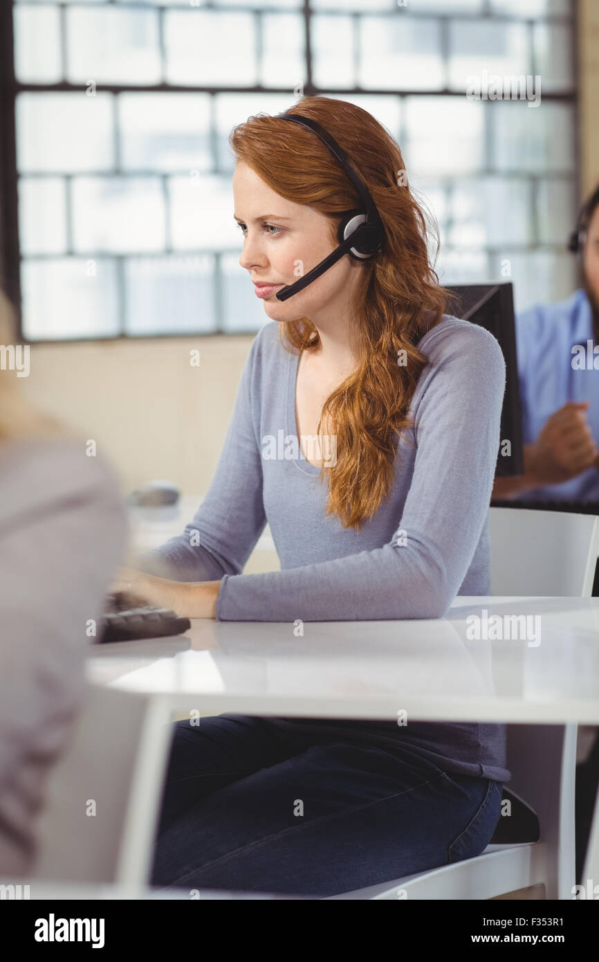 Female operator hi-res stock photography and images - Alamy