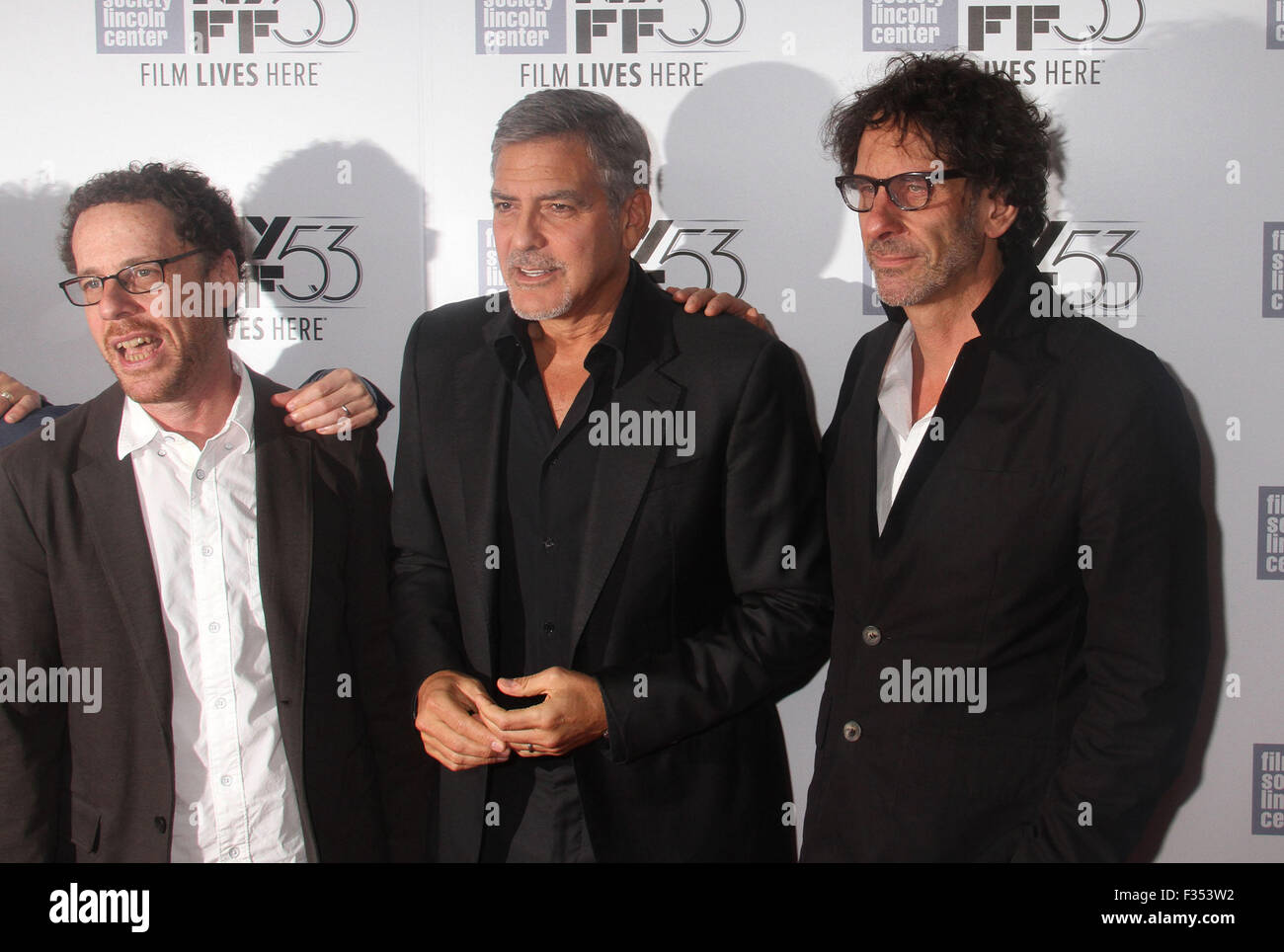 New York, New York, USA. 29th Sep, 2015. Director ETHAN COEN, actor ...
