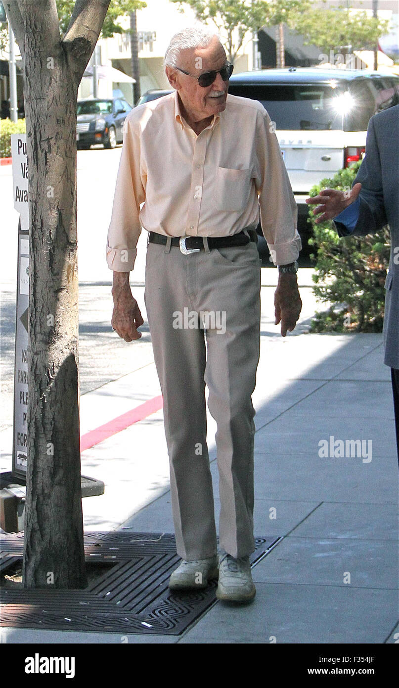 Comic Book Writer Stan Lee out and about in Beverly Hills Featuring ...