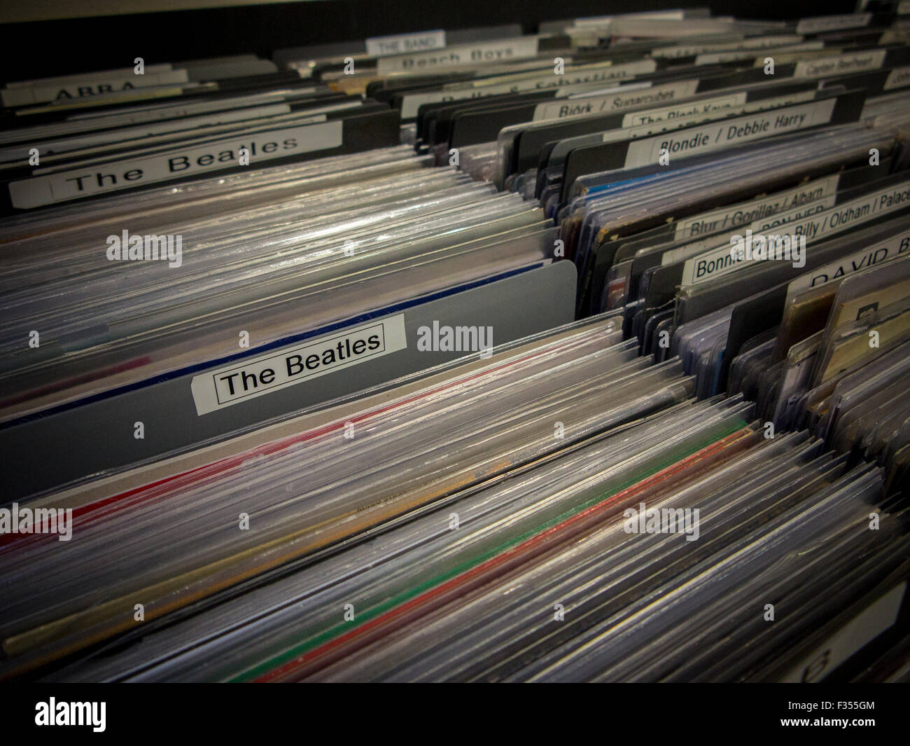1970s record shop hi-res stock photography and images - Alamy