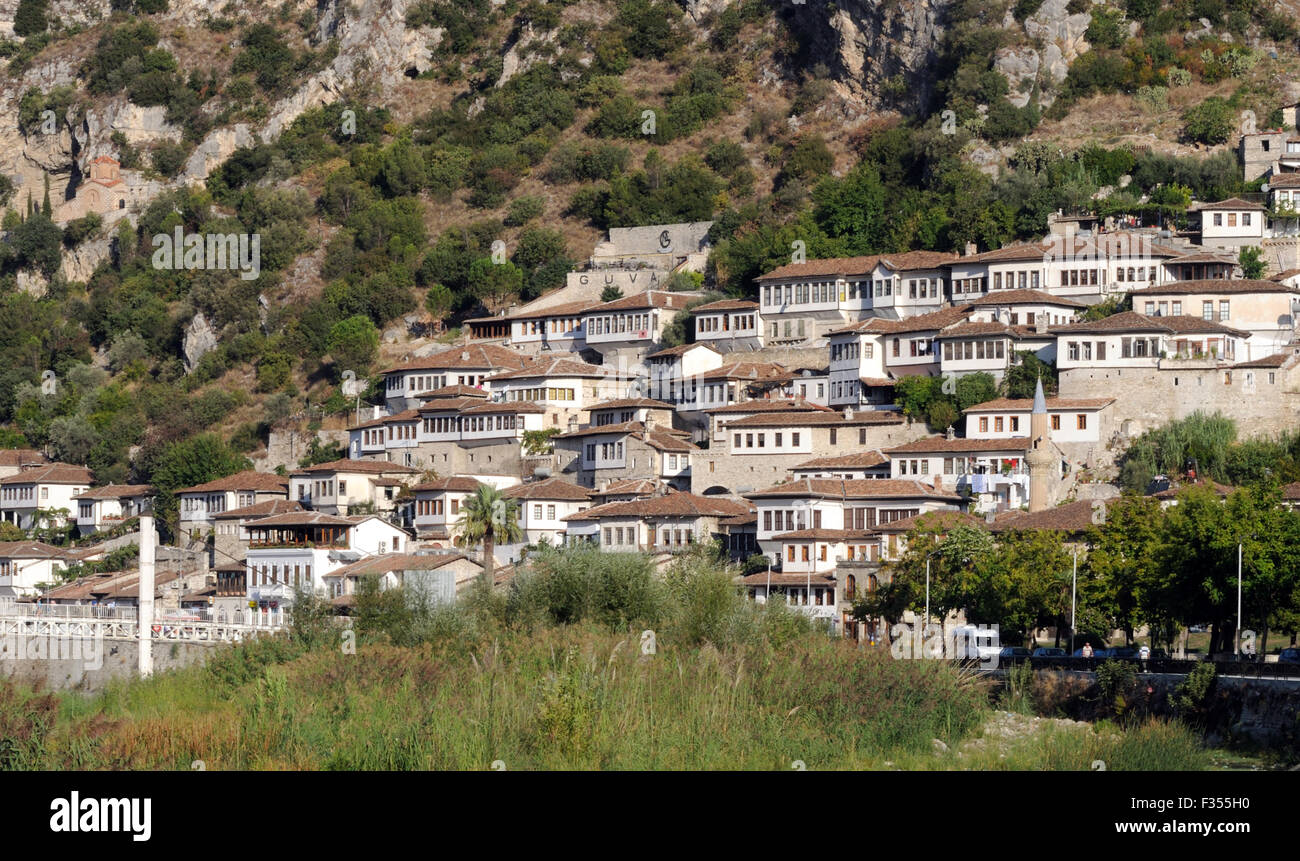 The world heritage site of Mangalemi, The Ottoman quarter of Berat ...