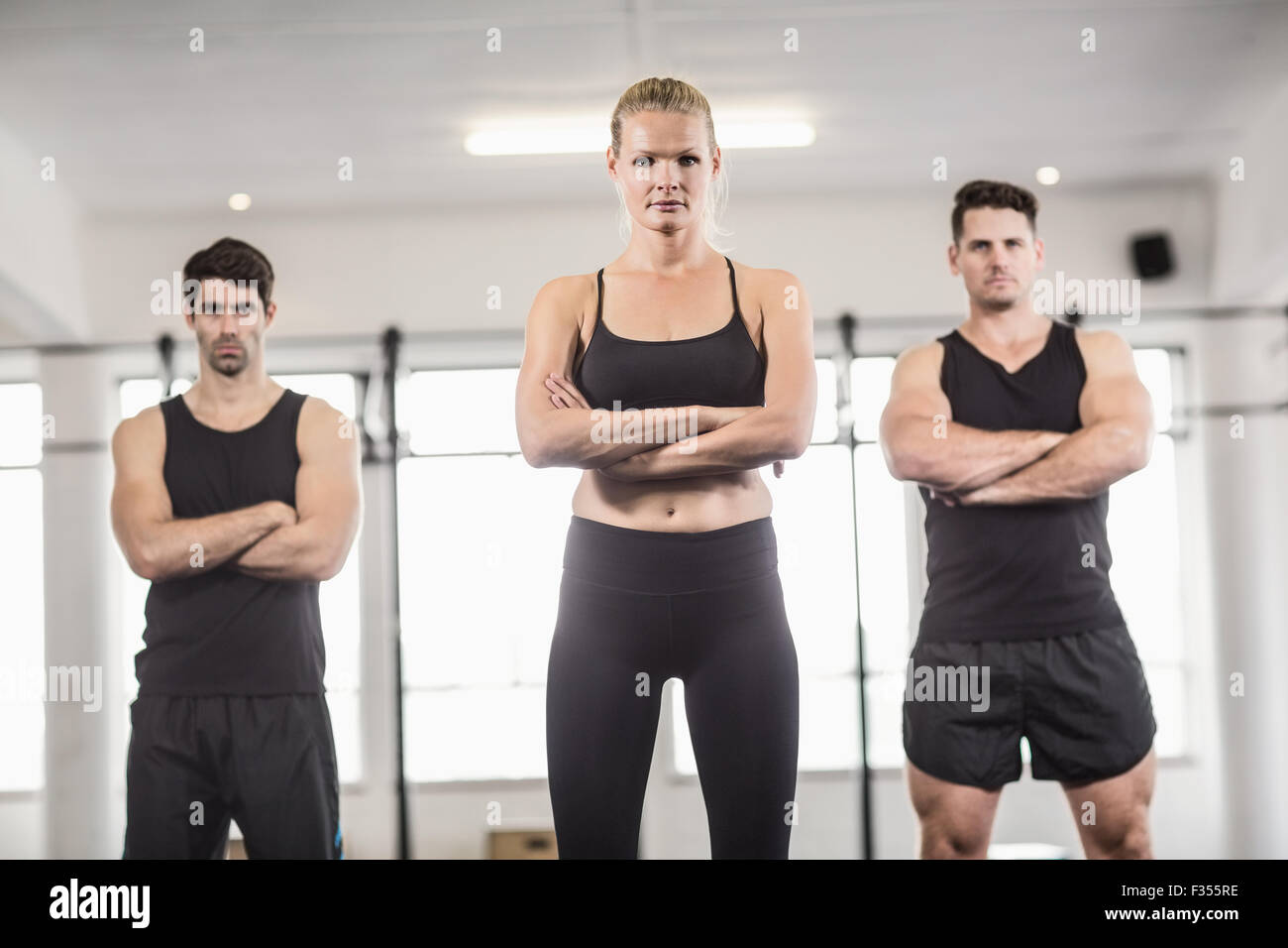 Fit people facing to the camera Stock Photo - Alamy