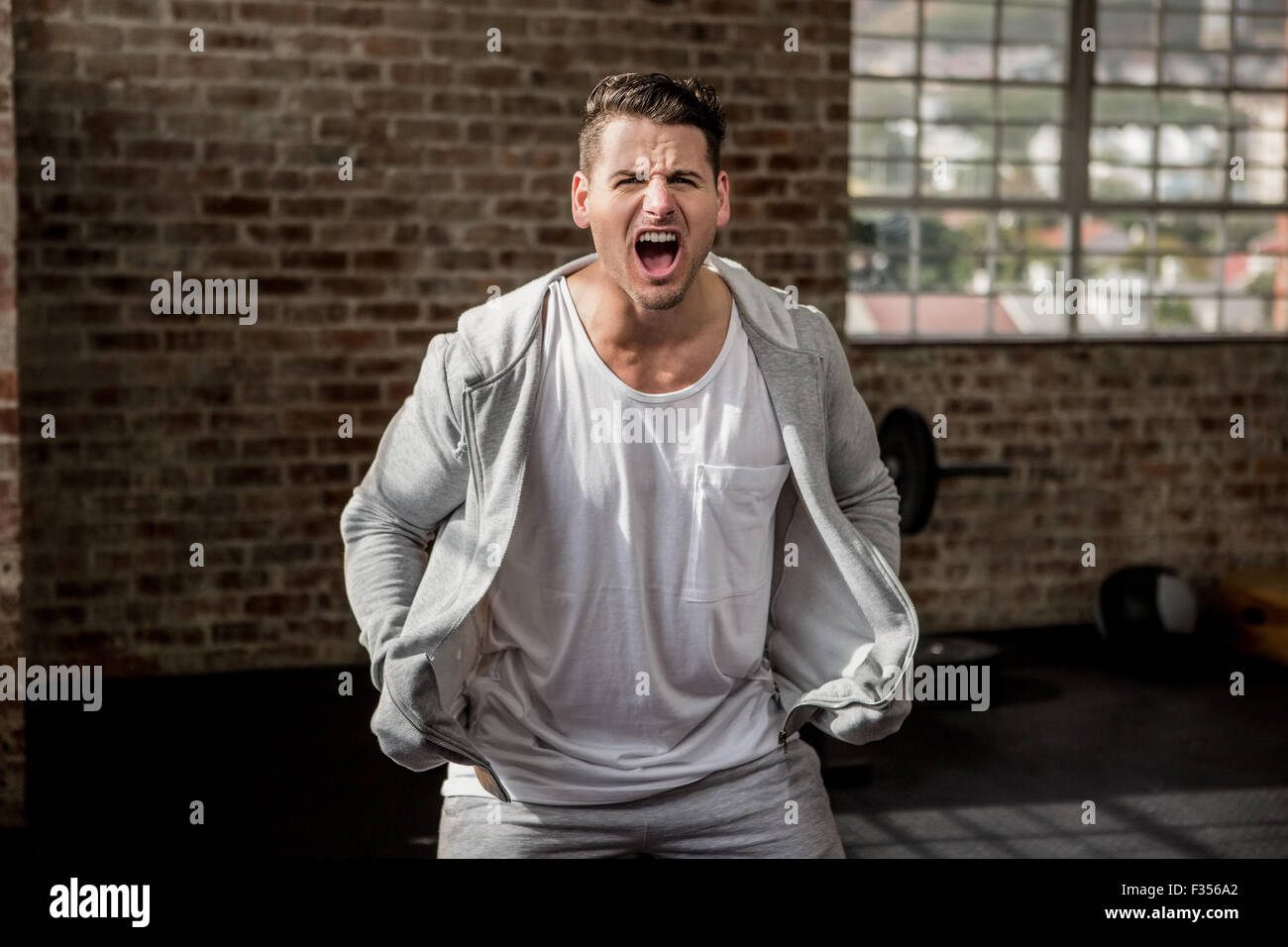 Man screaming hi-res stock photography and images - Alamy