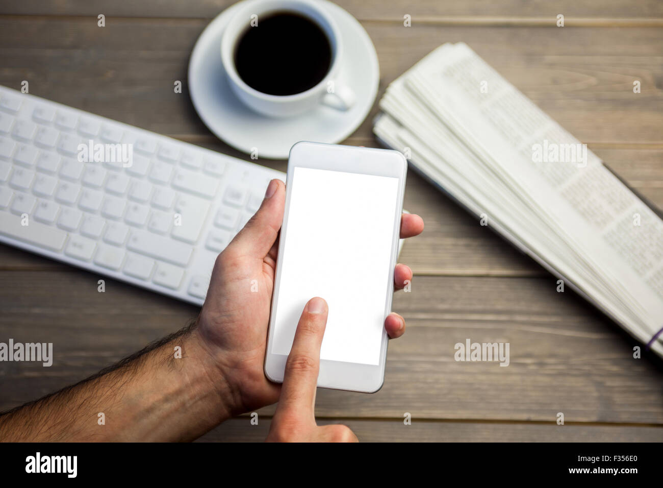 Person using mobile phone Stock Photo - Alamy