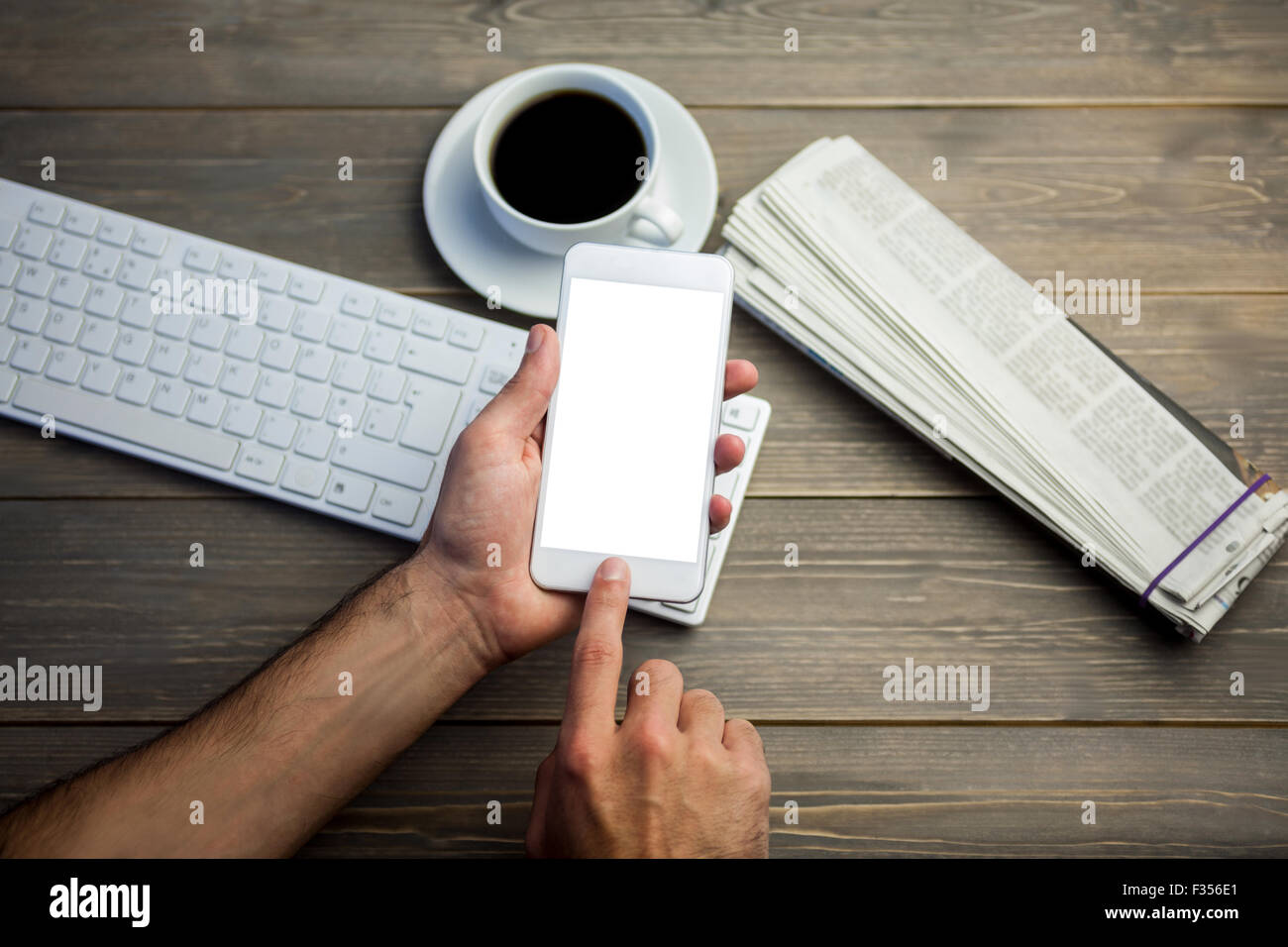 Person using smartphone Stock Photo - Alamy