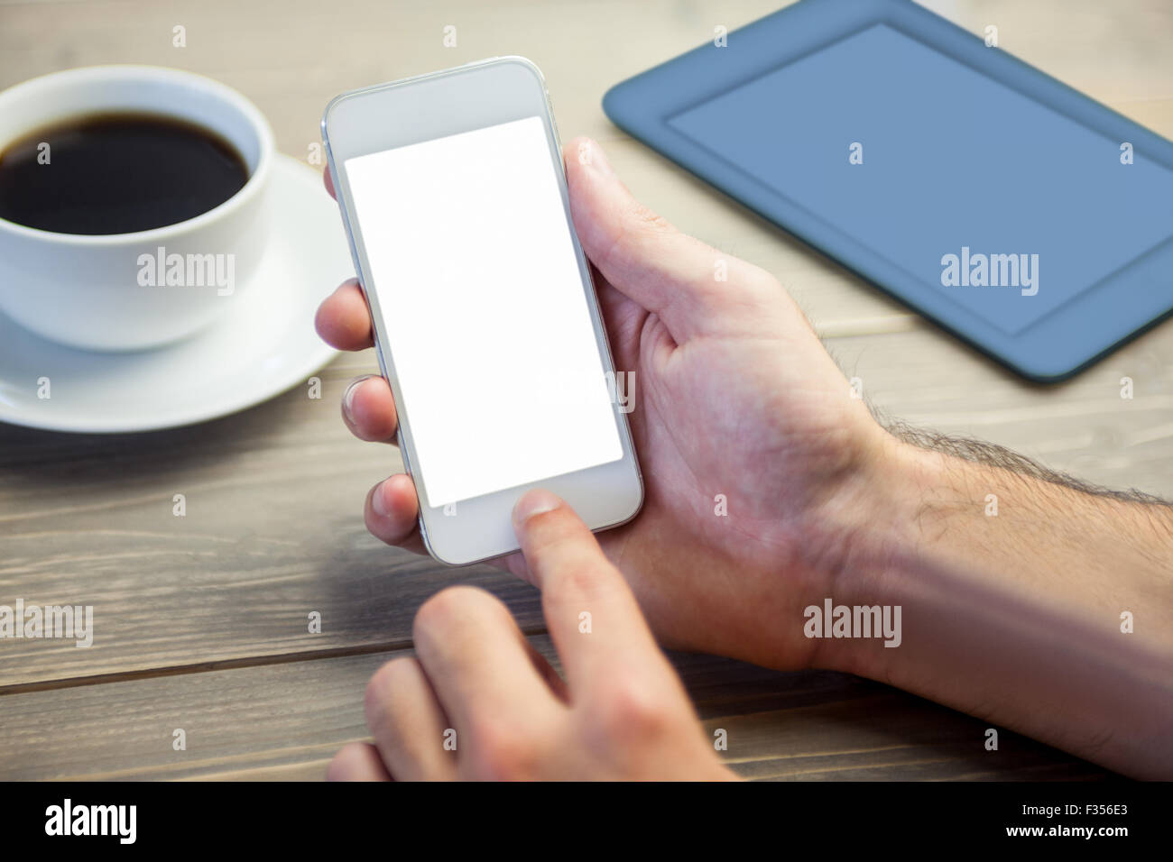 Person using mobile phone Stock Photo - Alamy