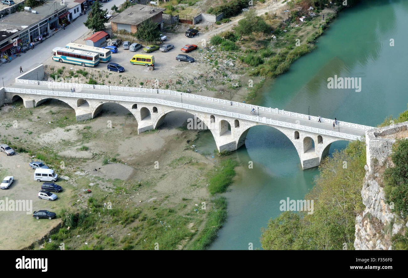 The Bridge of Gorica crosses the Osum River and links Gorica with the ...