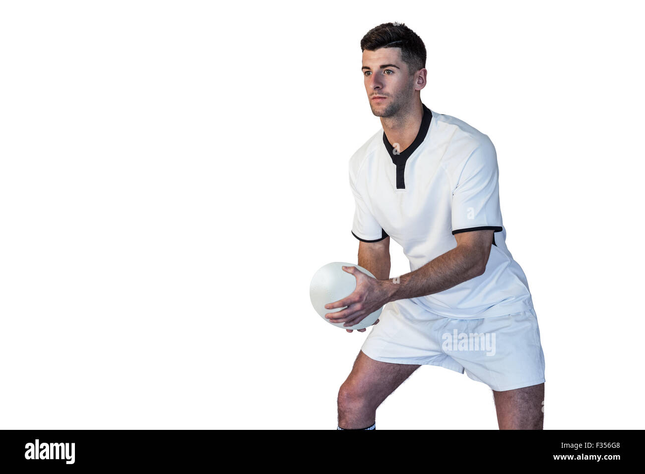 Rugby player catching ball Cut Out Stock Images & Pictures - Alamy
