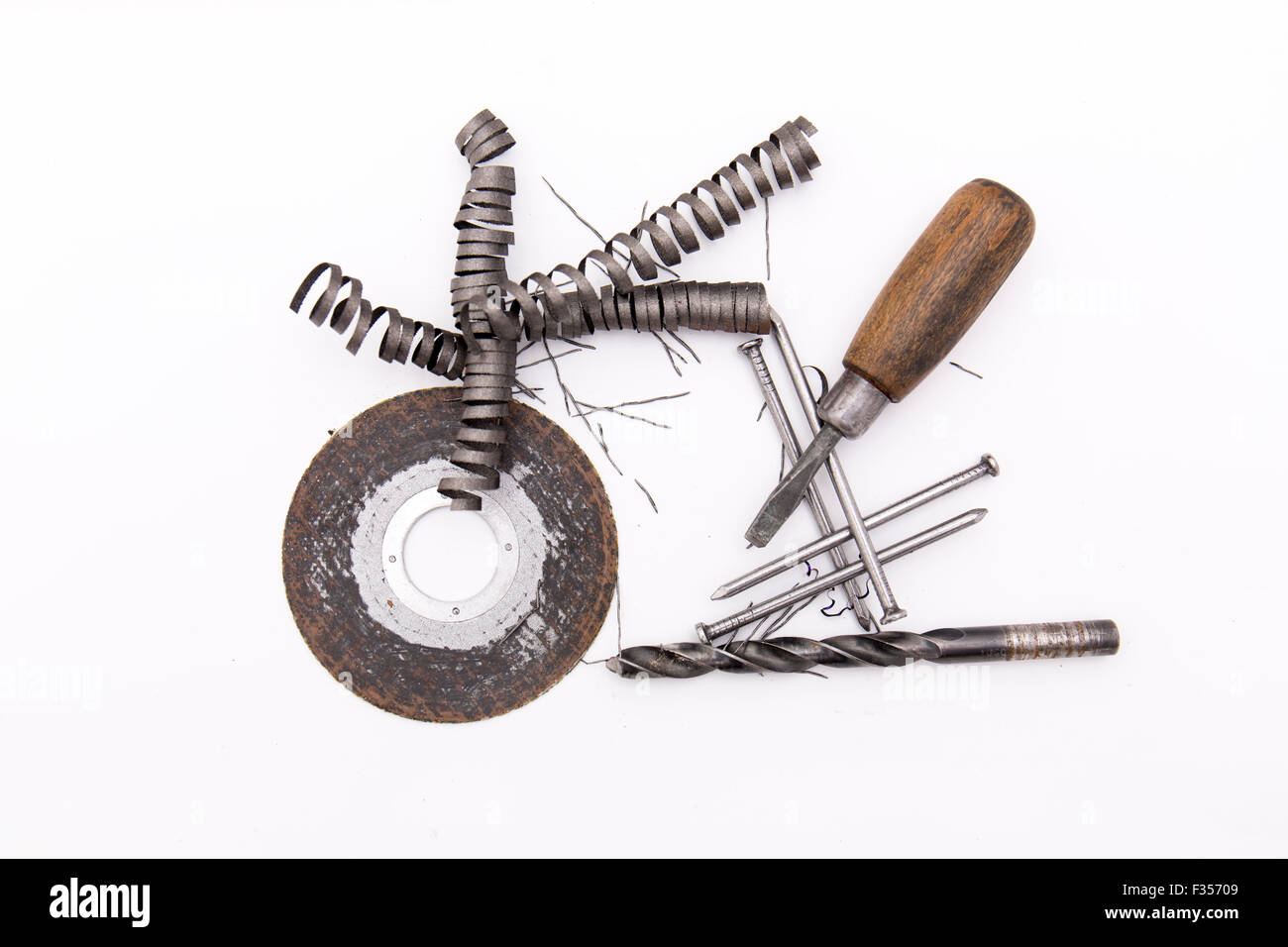Old metalic tools Stock Photo - Alamy