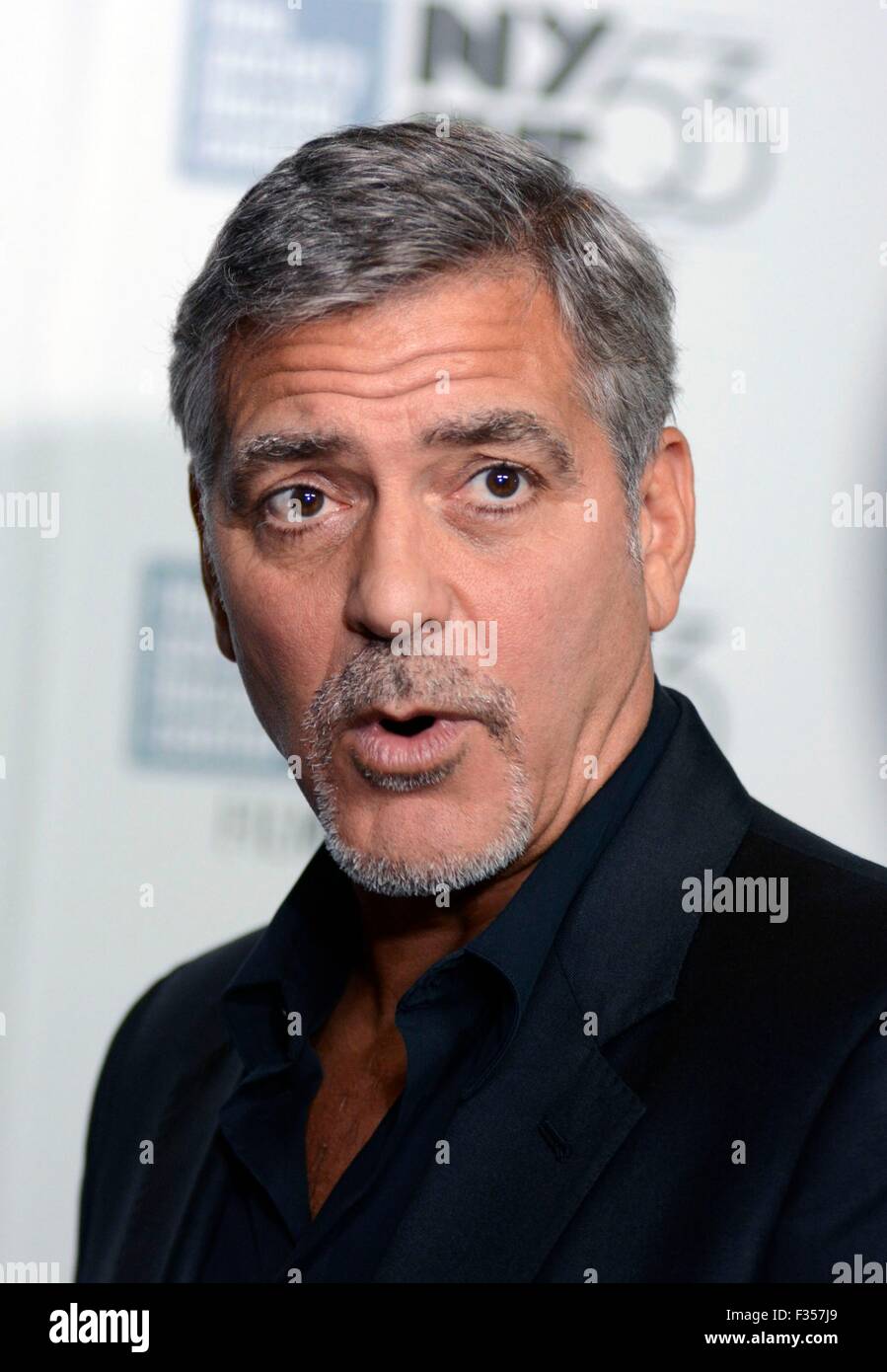 New York, NY, USA. 29th Sep, 2015. George Clooney at arrivals for 53rd ...
