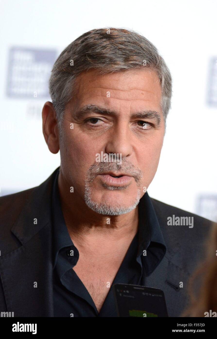New York, NY, USA. 29th Sep, 2015. George Clooney at arrivals for 53rd ...