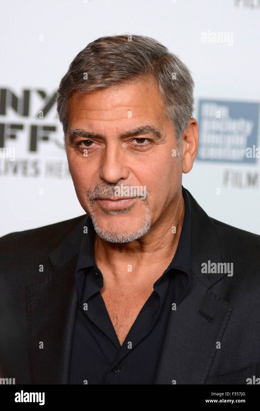 New York, NY, USA. 29th Sep, 2015. George Clooney at arrivals for 53rd ...