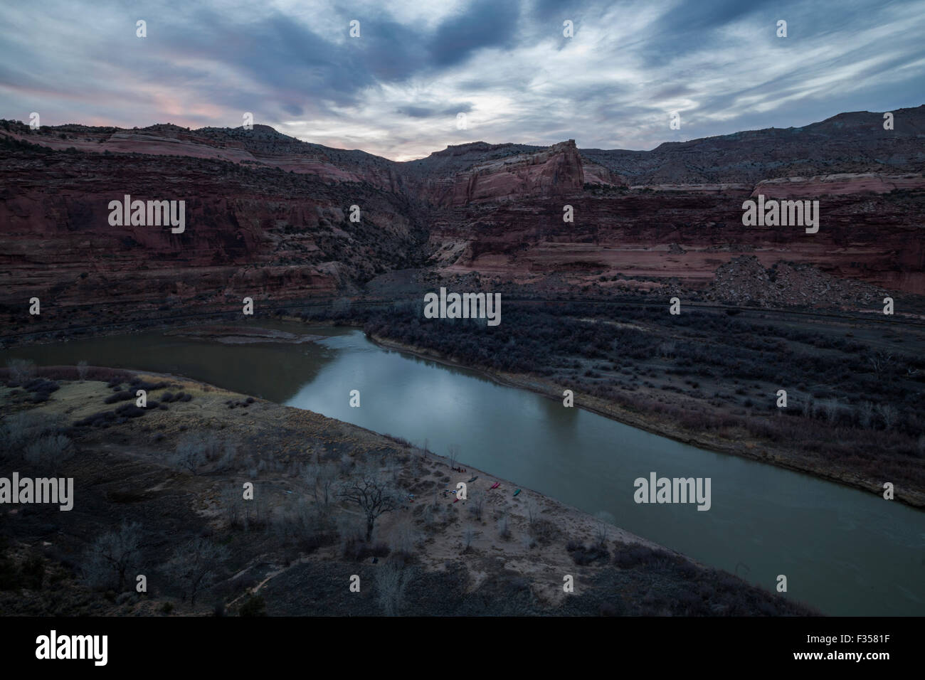 The Colorado River through Ruby Canyon, Colorado Stock Photo - Alamy