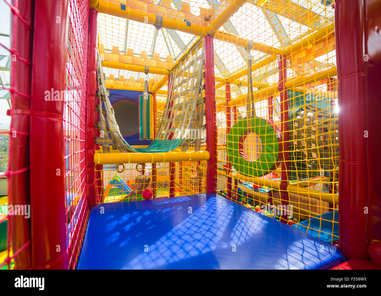 Indoor Playground For Children Stock Photo Alamy