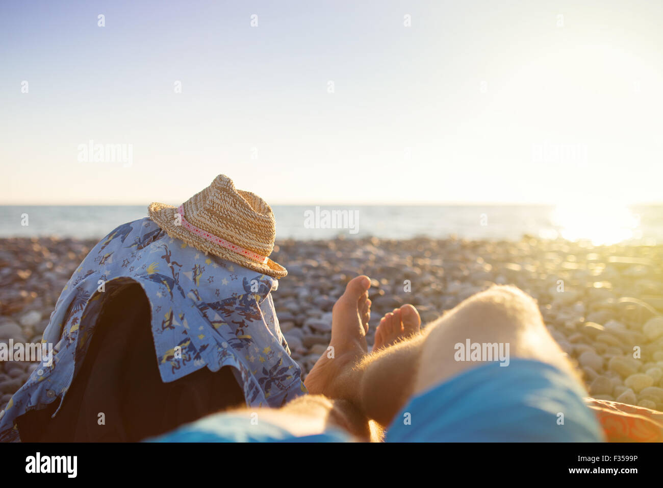 First person perspective on beach hi-res stock photography and images ...