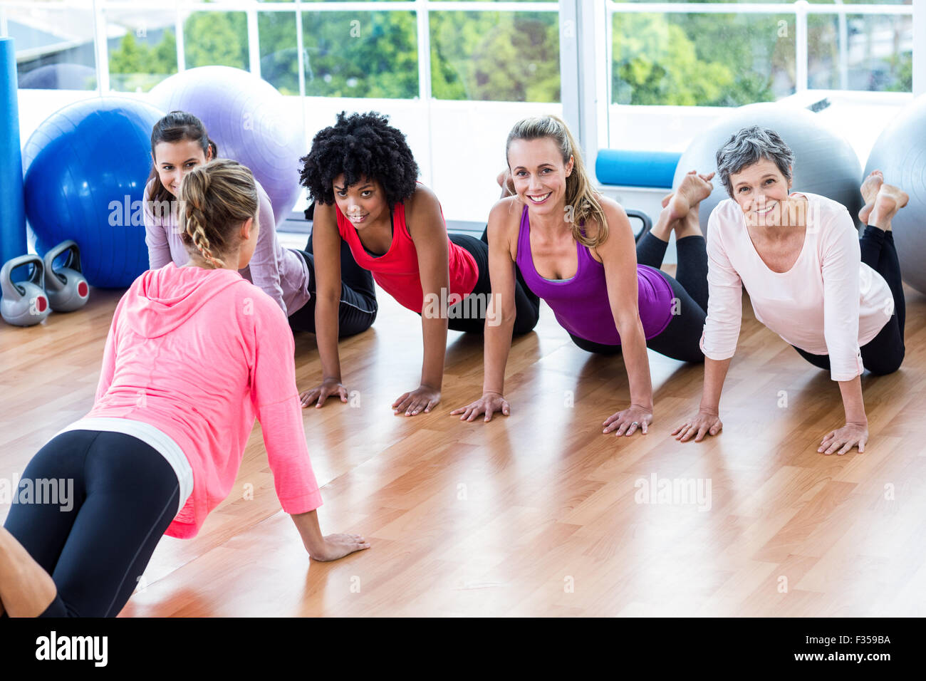 Floor exercise for women hi-res stock photography and images - Alamy