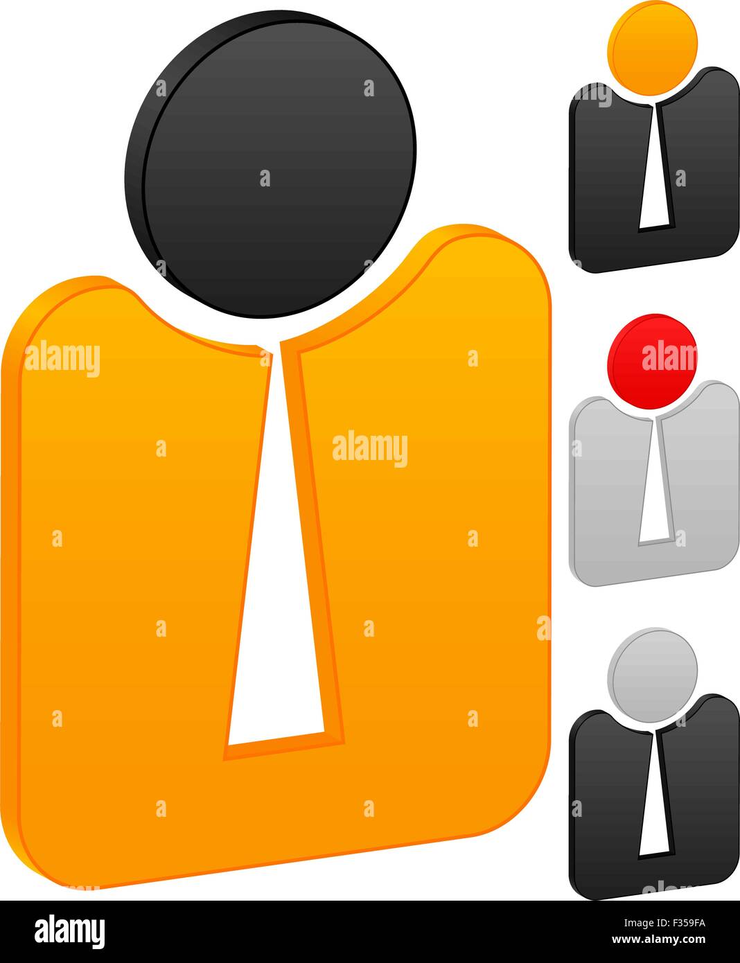 Man icon on a white background. Vector illustration Stock Vector Image ...