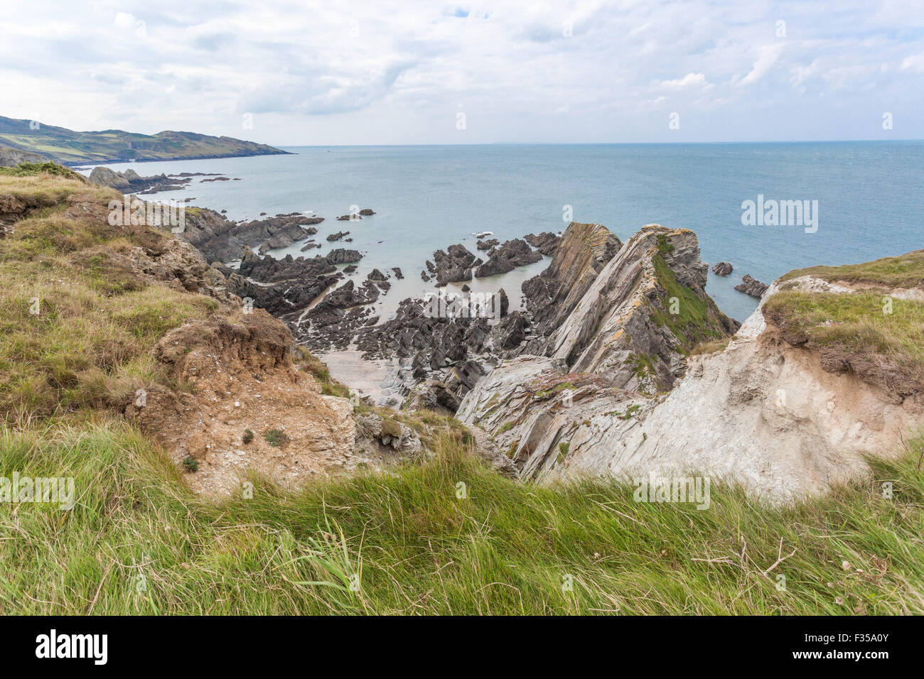 Coastal erosion, Bull Point, Devon, West Country, England, UK Stock ...