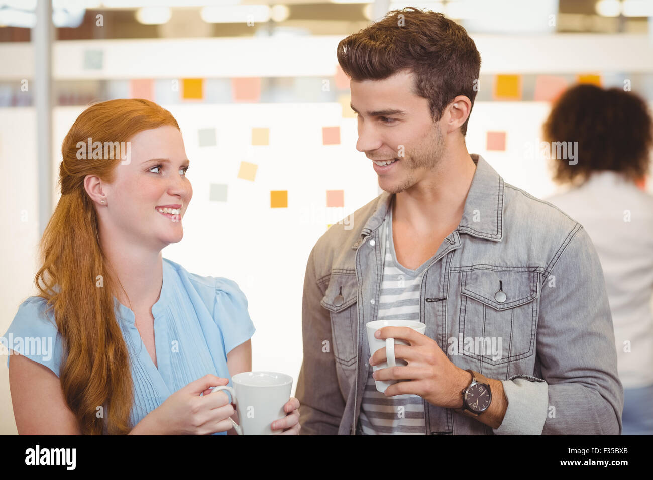 Business people having coffee break Stock Photo - Alamy