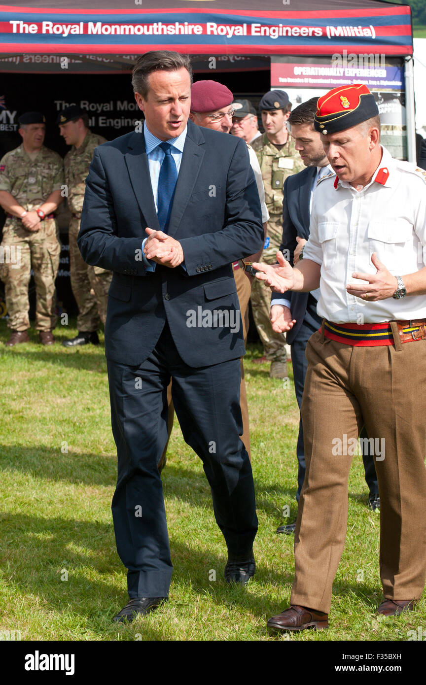 David Cameron chats to military personnel. The Right Honourable David ...