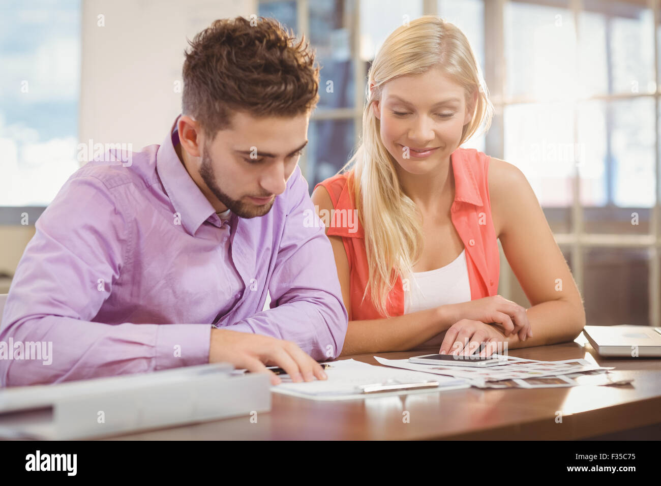 Business man looking documents hi-res stock photography and images - Alamy