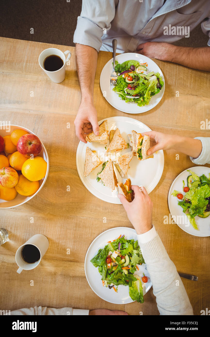Business people having brunch in canteen Stock Photo - Alamy