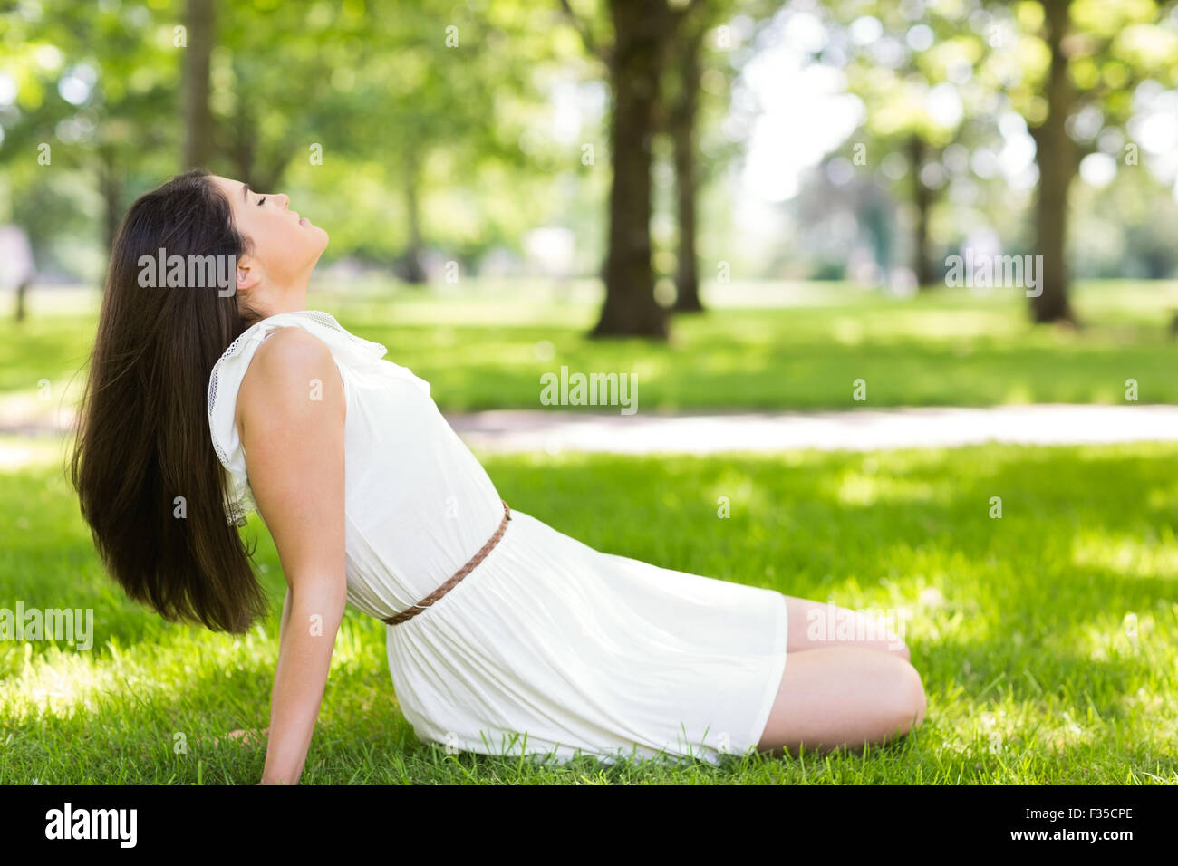 Woman side view elegance hi-res stock photography and images - Alamy