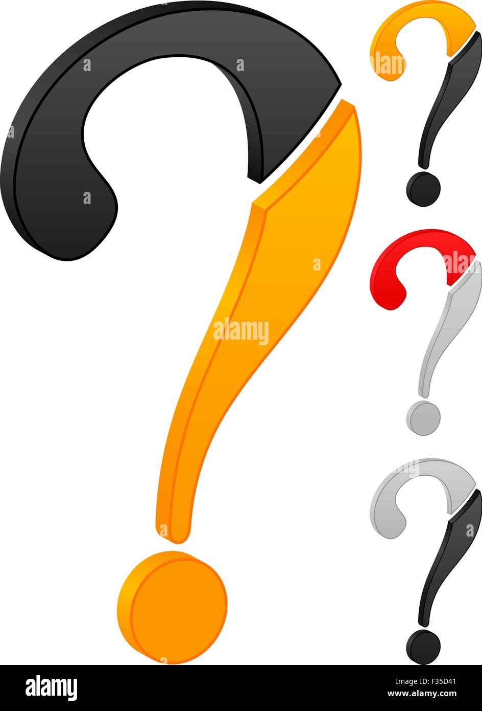 Question icon on a white background. Vector illustration Stock Vector ...
