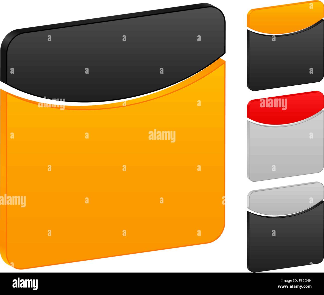 Square icon on a white background. Vector illustration Stock Vector ...