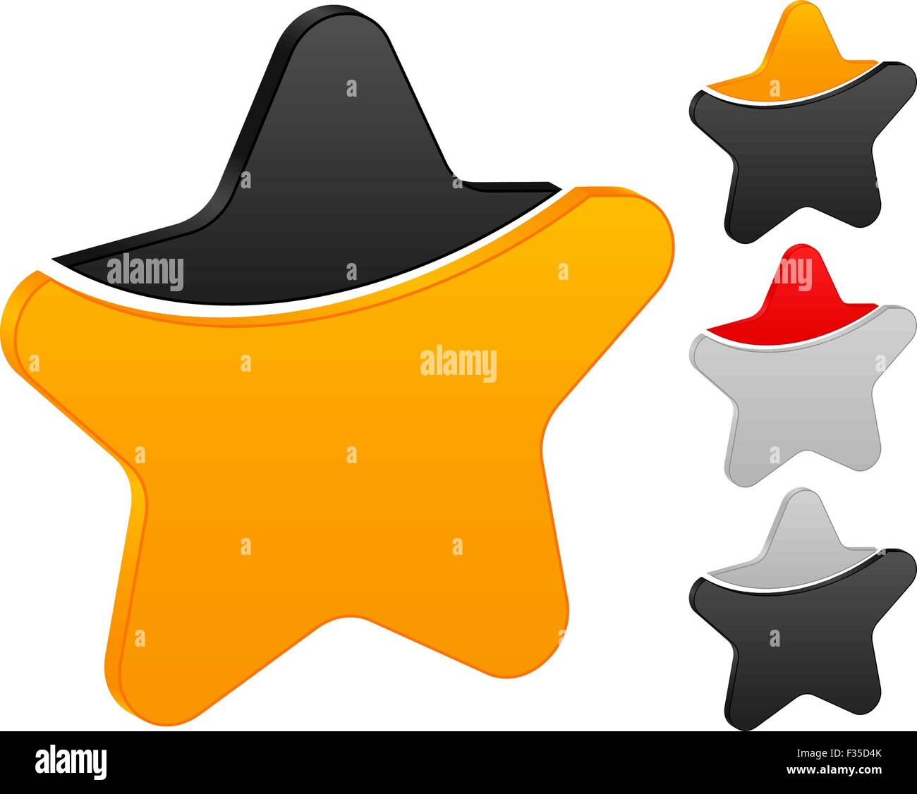 Star icon on a white background. Vector illustration Stock Vector Image ...