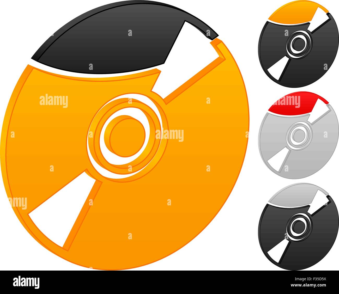 CD icon on a white background. Vector illustration Stock Vector Image ...