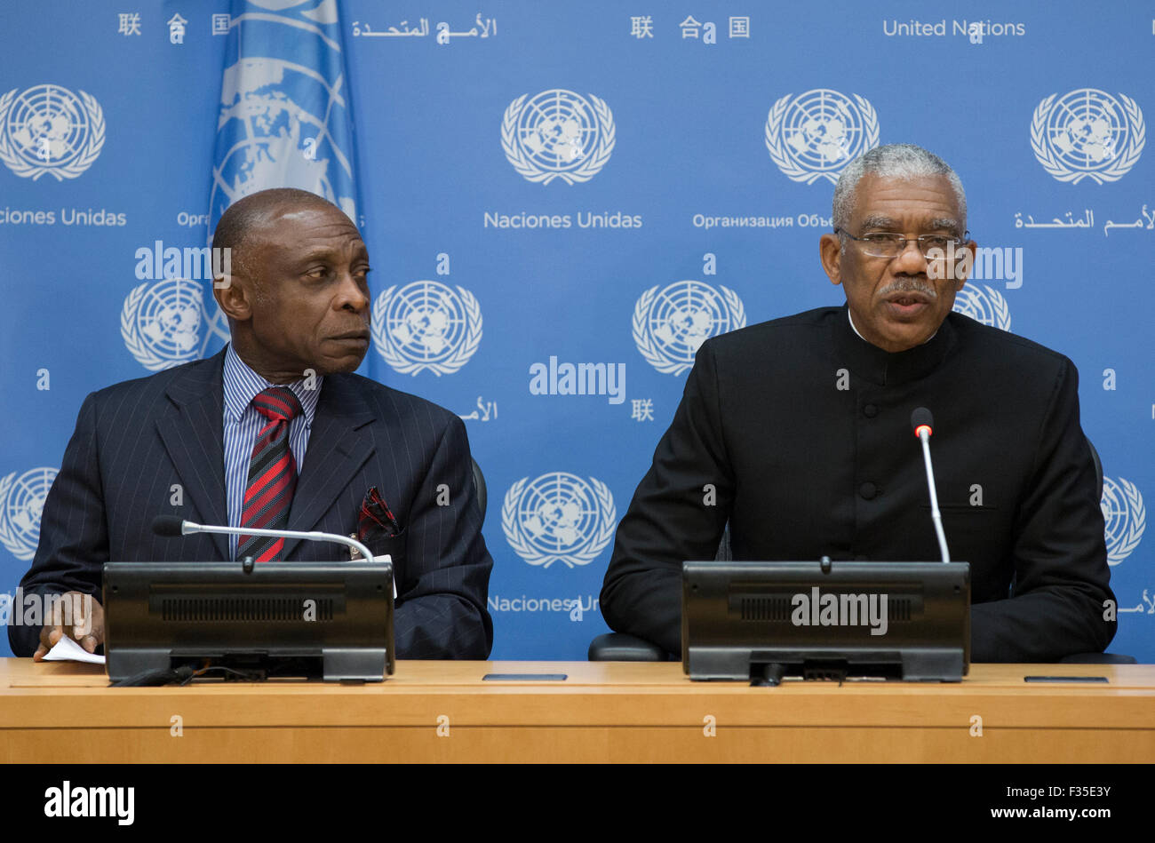 The president of guyana david granger hi-res stock photography and ...