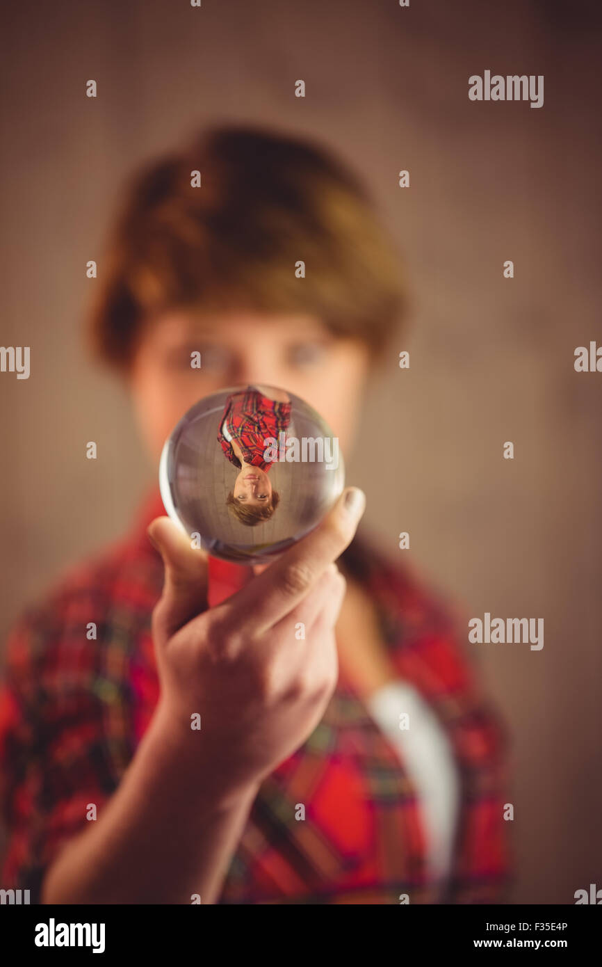 Woman with sphere hi-res stock photography and images - Alamy