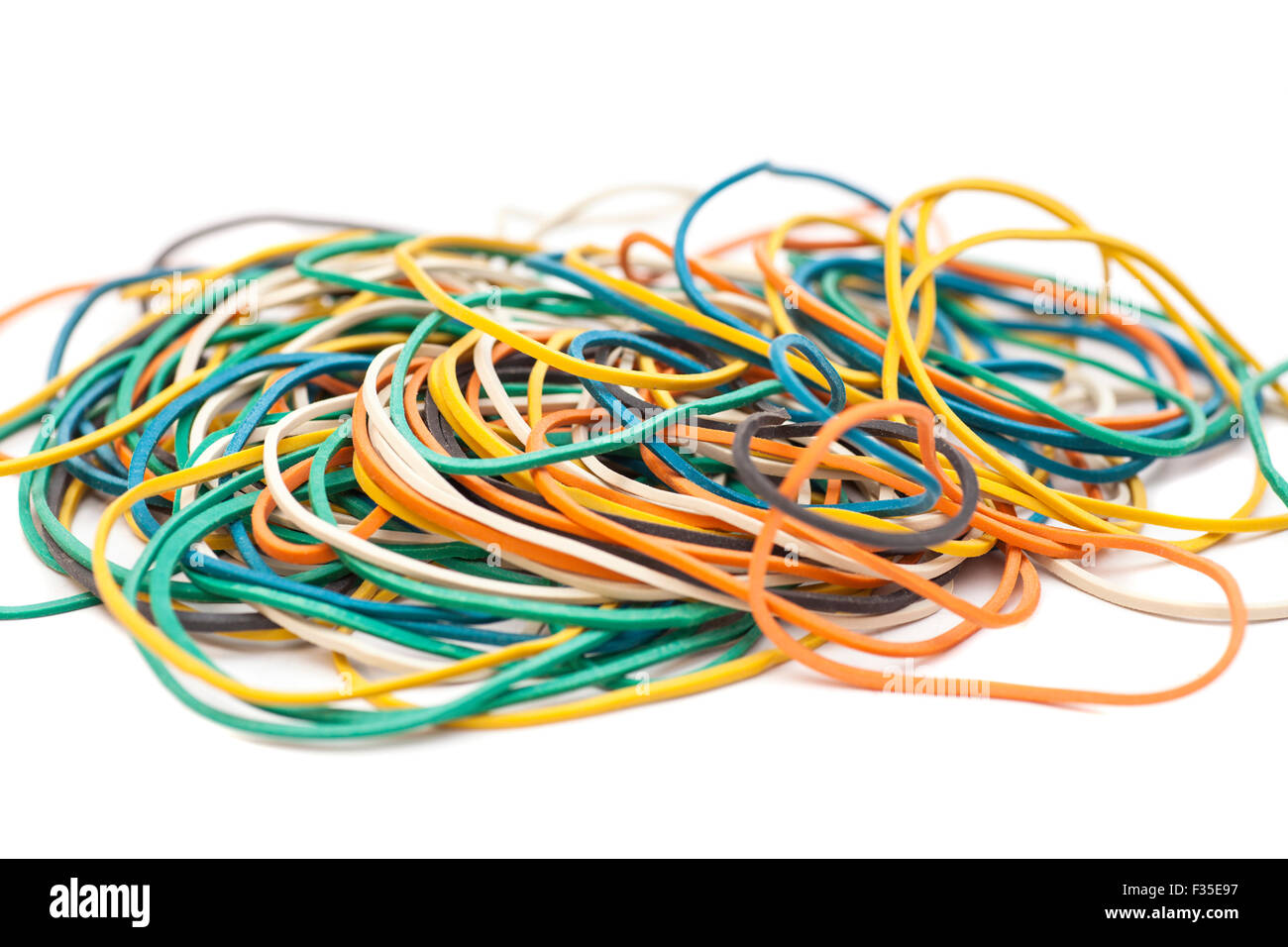 Colored rubber bands Stock Photo - Alamy