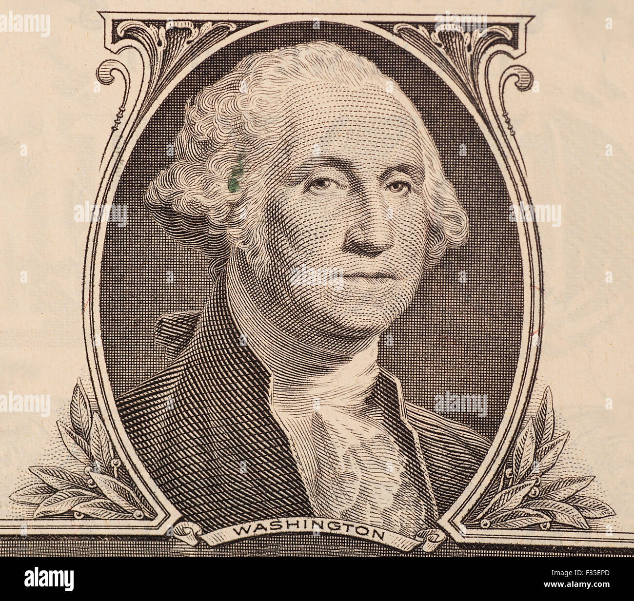 Portrait of first U.S. president George Washington Stock Photo - Alamy